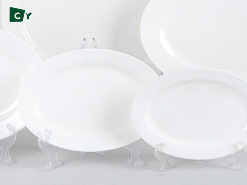 CY-SDP-3 | Plain White Fish Plate for Hotel, Banquet, and Seafood ...